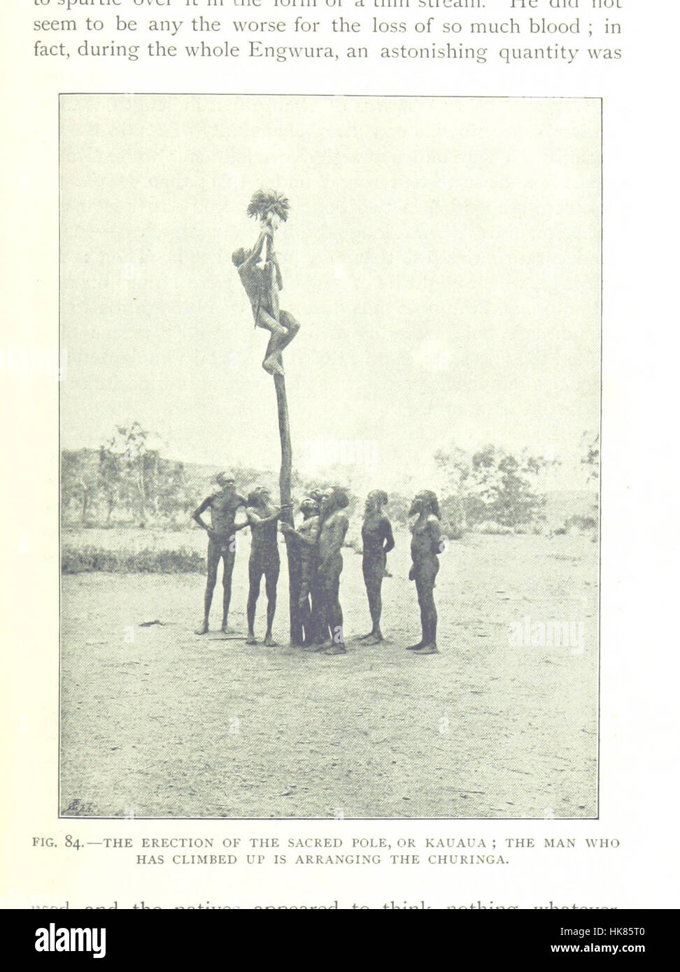 Photograph from 'The Native Tribes of Central Australia', showing an ...