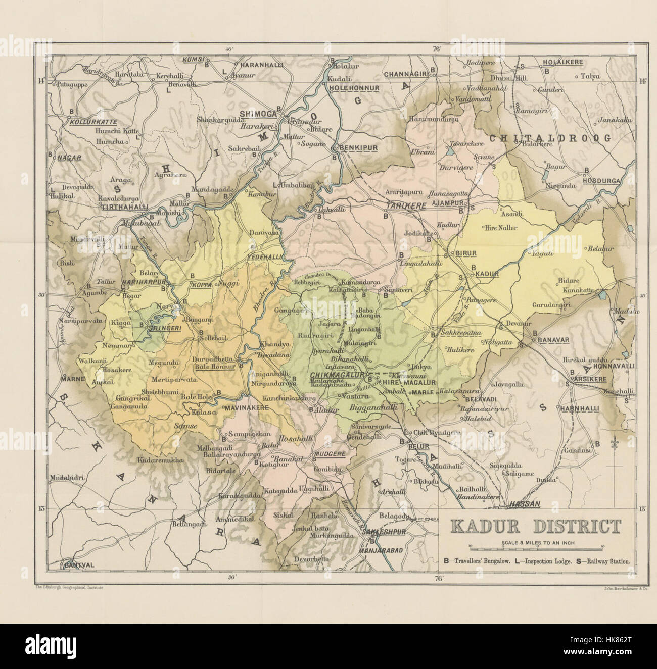 Mysore map hi-res stock photography and images - Alamy