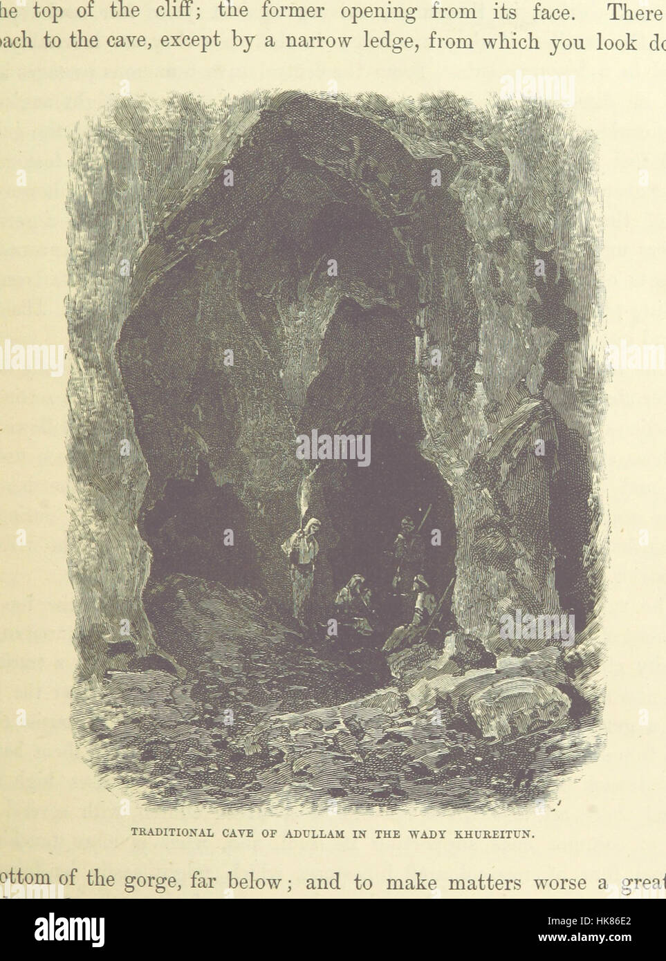 An illustration from 'The Holy Land and the Bible', showing a scene ...