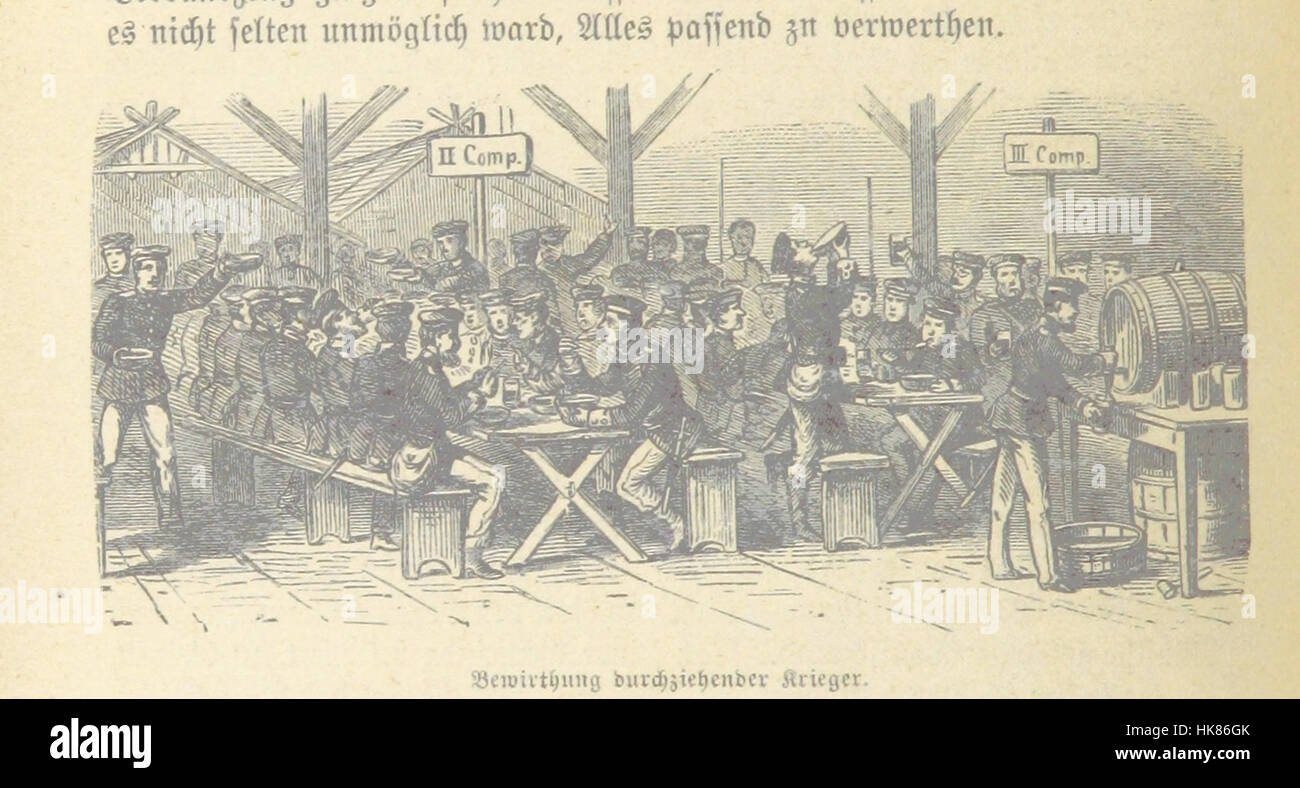 An illustration from 'Das grosse Jahr 1870,' depicting scenes related ...