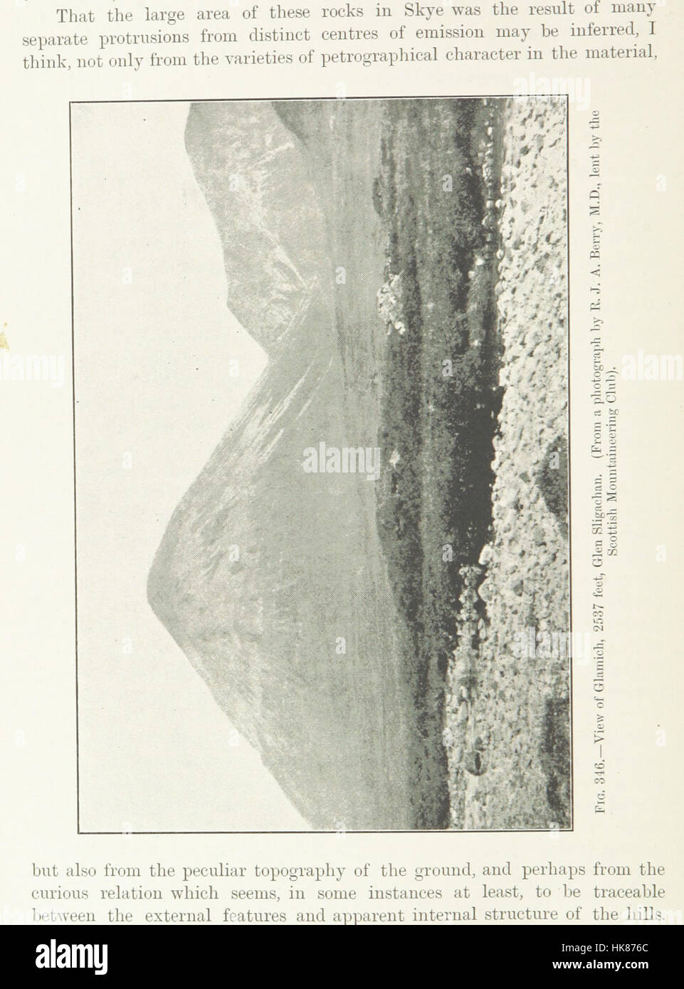 This image shows the geological features of ancient volcanoes in Great ...
