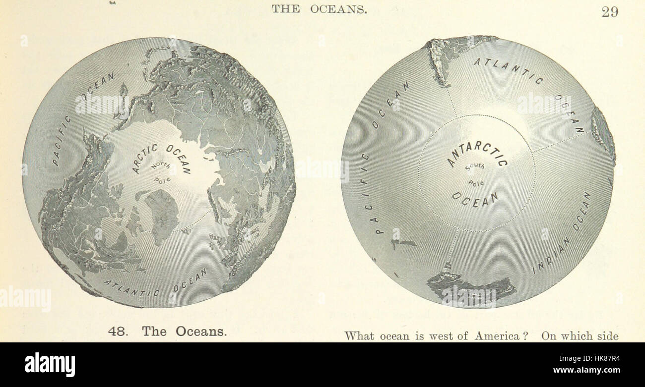 This image, from page 41 of 'Elements of Geography,' depicts a section ...