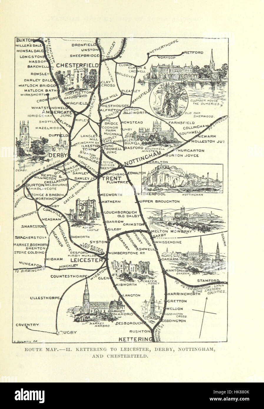 Midland railway map hi-res stock photography and images - Alamy