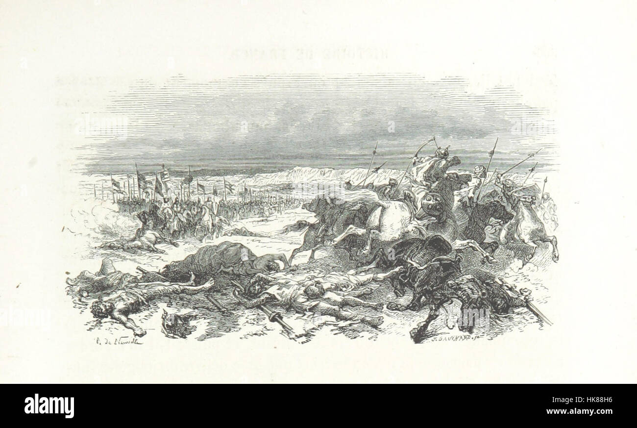 The image from 'L'Histoire de France' shows an illustrated page ...