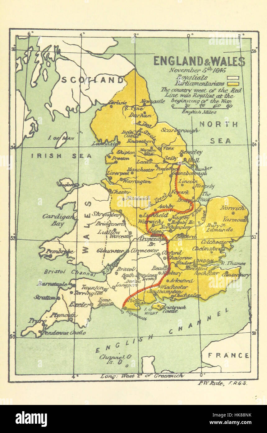 Image from 'England under Stuart Rule', showing a depiction of England ...
