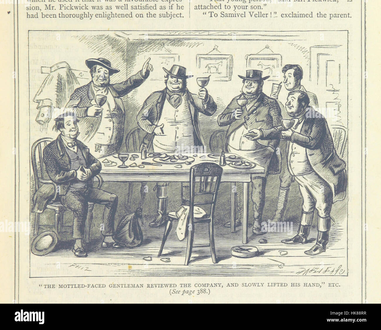 An illustration from 'The Works of Charles Dickens,' depicting a scene ...