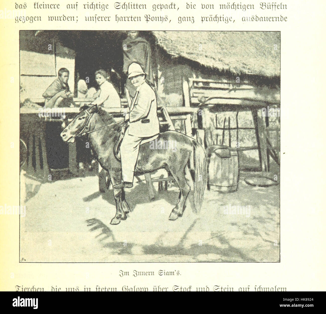 Illustration from 'Um die Erde in Wort und Bild,' a book documenting ...