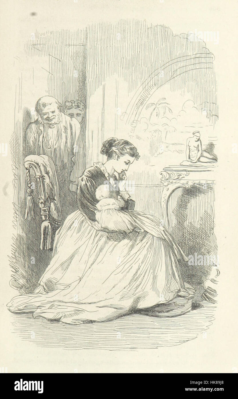 An illustration from the 'Works of Charles Dickens,' featuring scenes ...