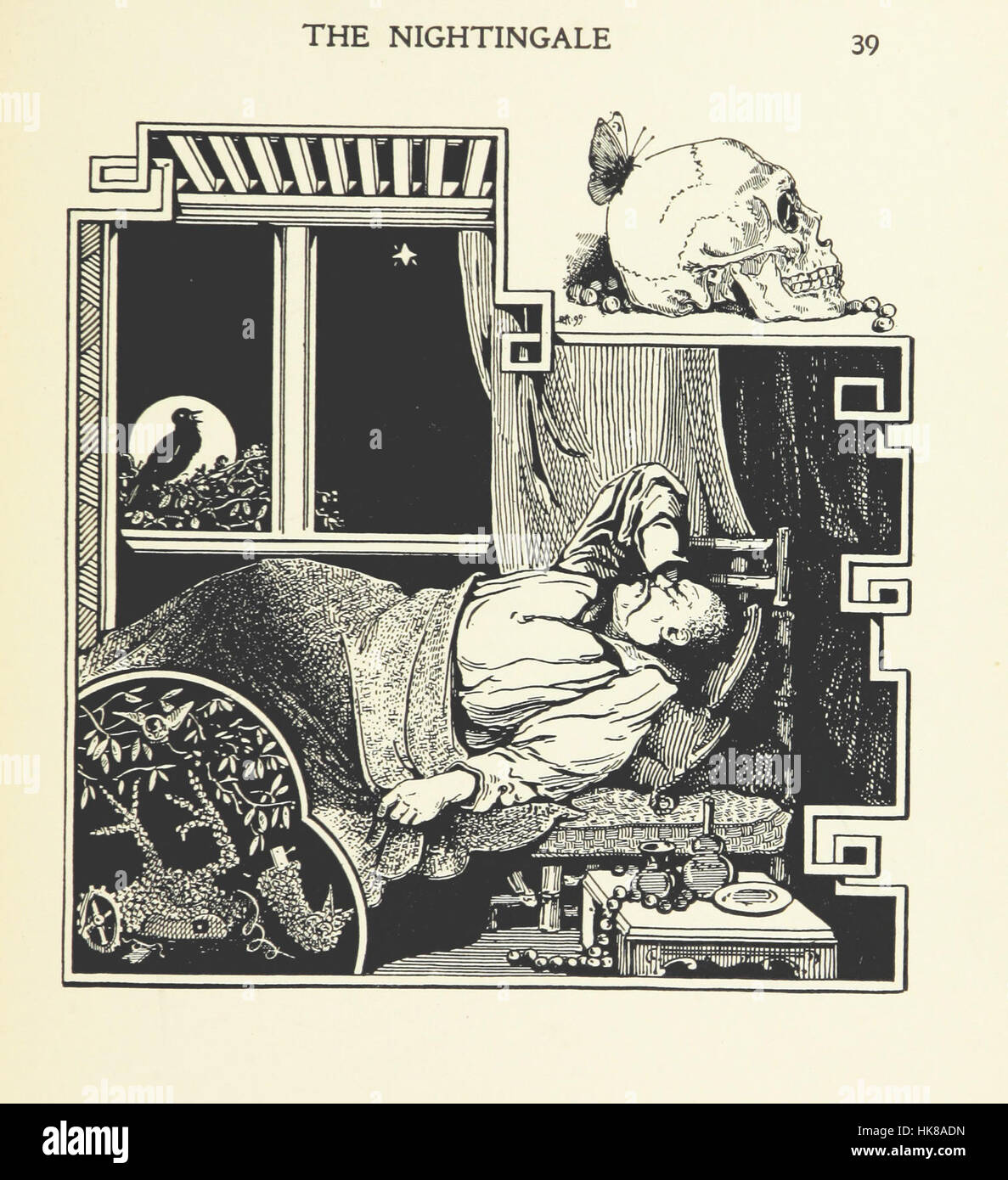 Illustration from 'The Nightingale,' depicting the bird as a delicacy ...