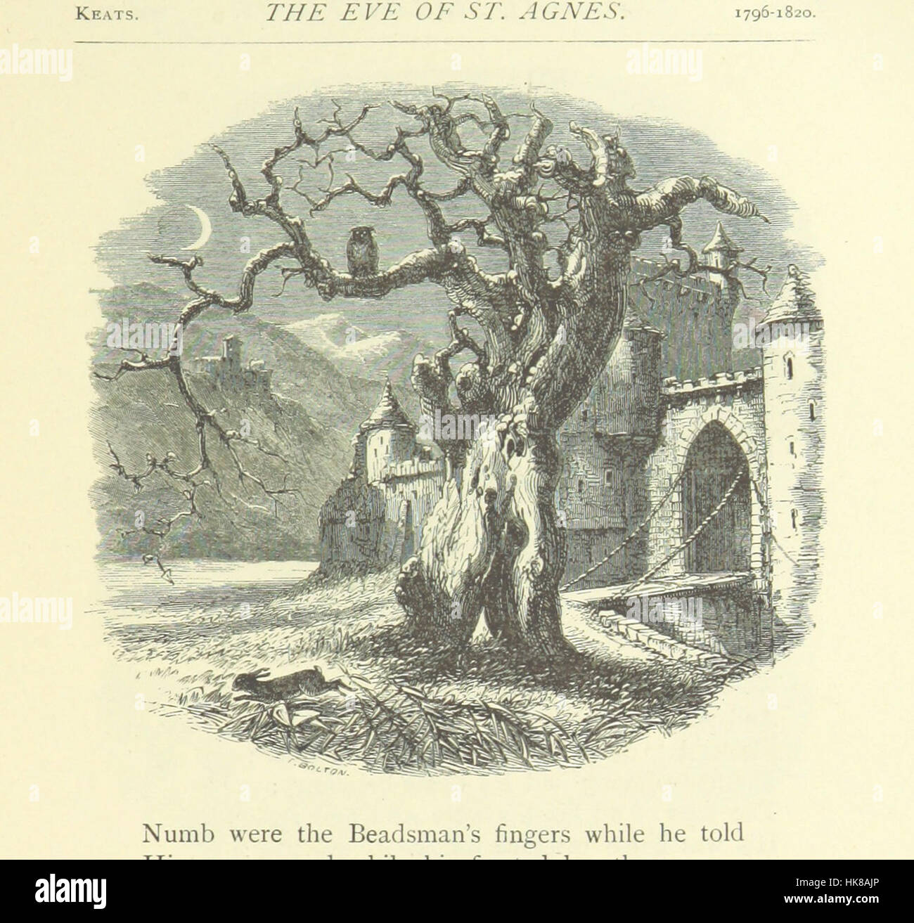 Illustration from 'Favourite English Poems and Poets', featuring ...