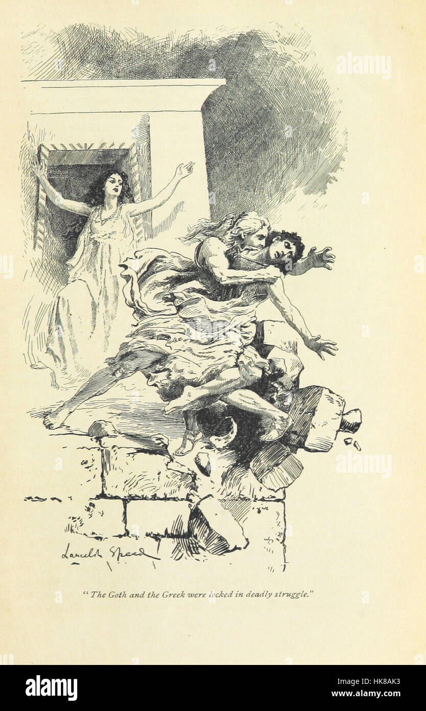 An image from 'Hypatia,' illustrated by L. Speed, depicting scenes from ...