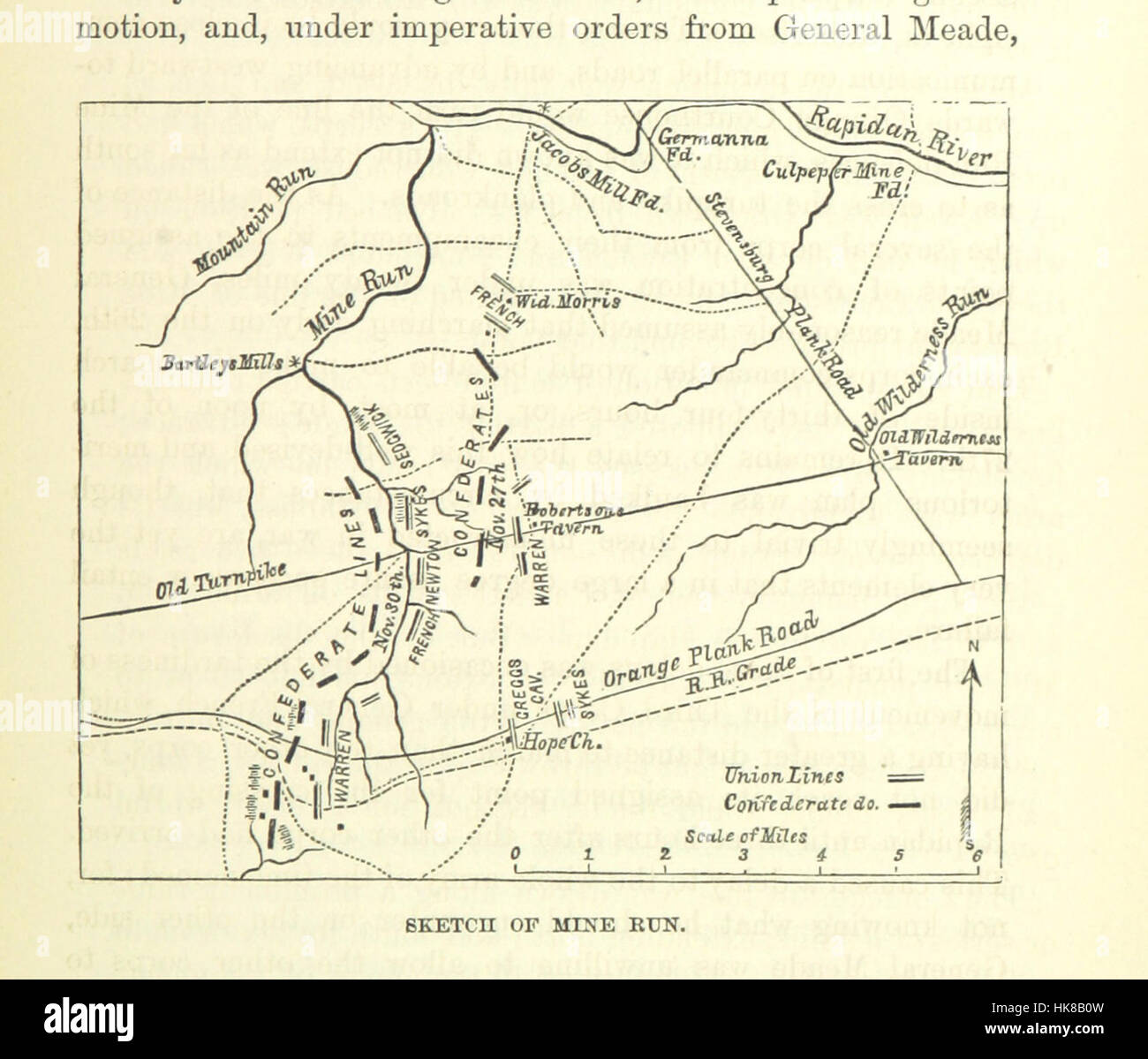 Illustration from 'Campaigns of the Army of the Potomac', showcasing ...