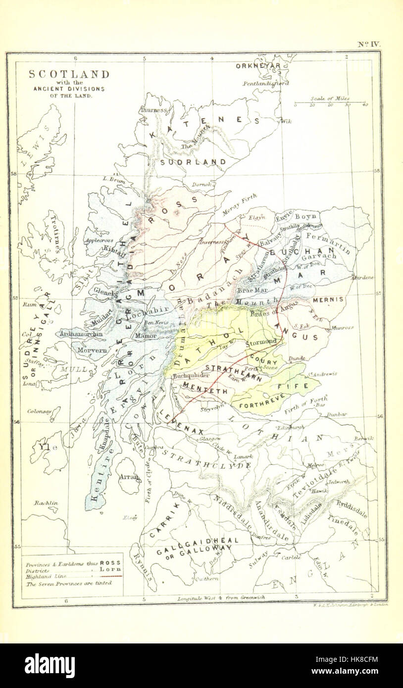 Photograph from the book 'Scottish Kings' showing a chronological ...