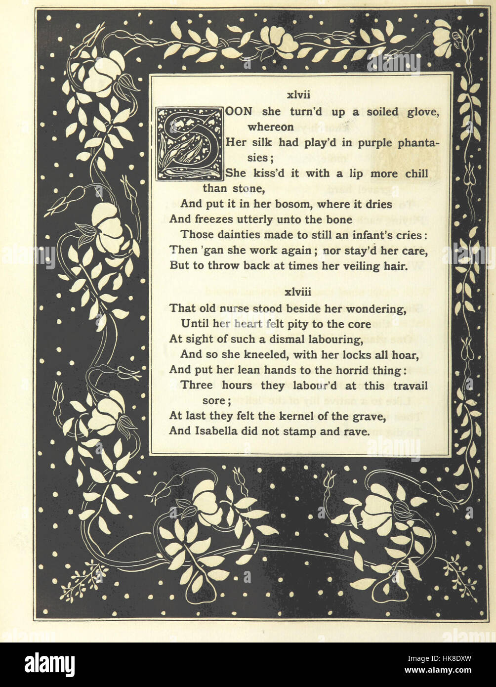 An image from 'Isabella, or The Pot of Basil,' a work illustrated and ...