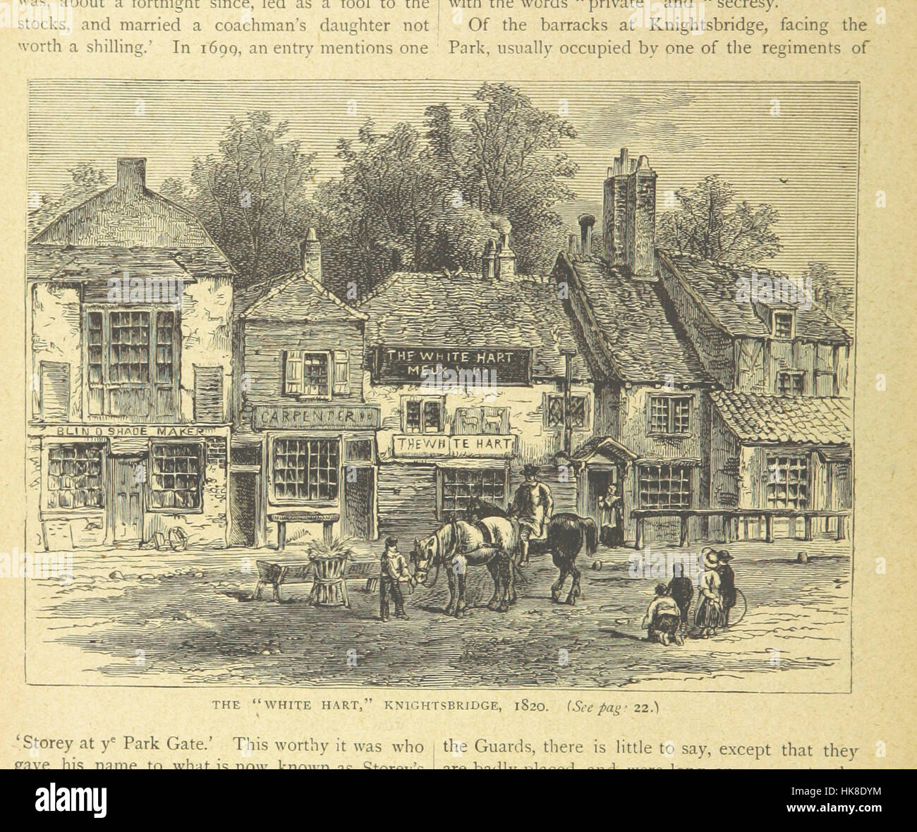 Image from 'Old & New London', showing a comparison between historic ...