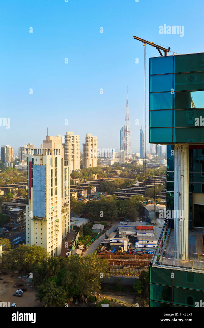 india, capital, increased, elevated, urban, aerial, city, town ...