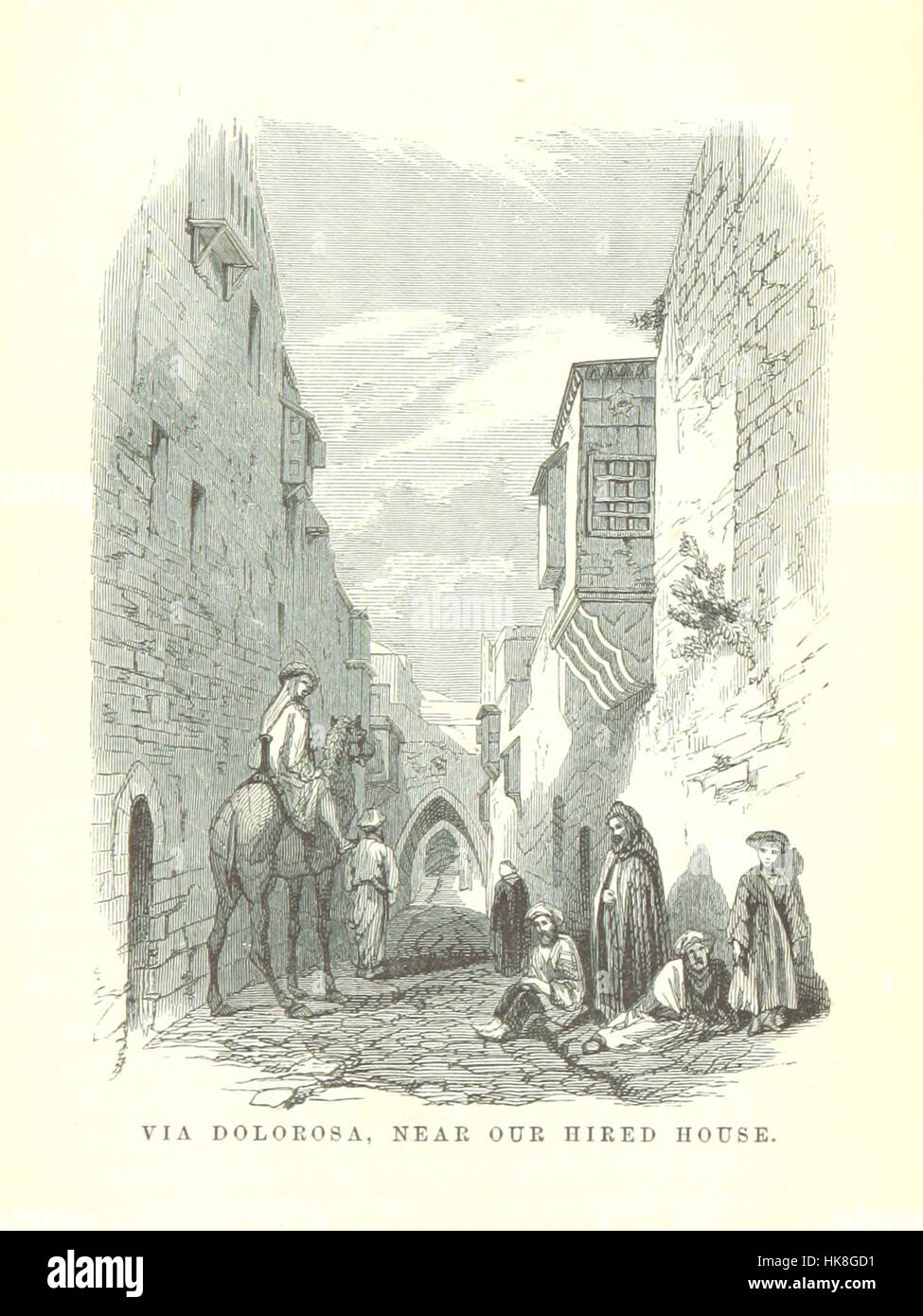 An illustration from 'Tent Life in the Holy Land,' capturing scenes of ...