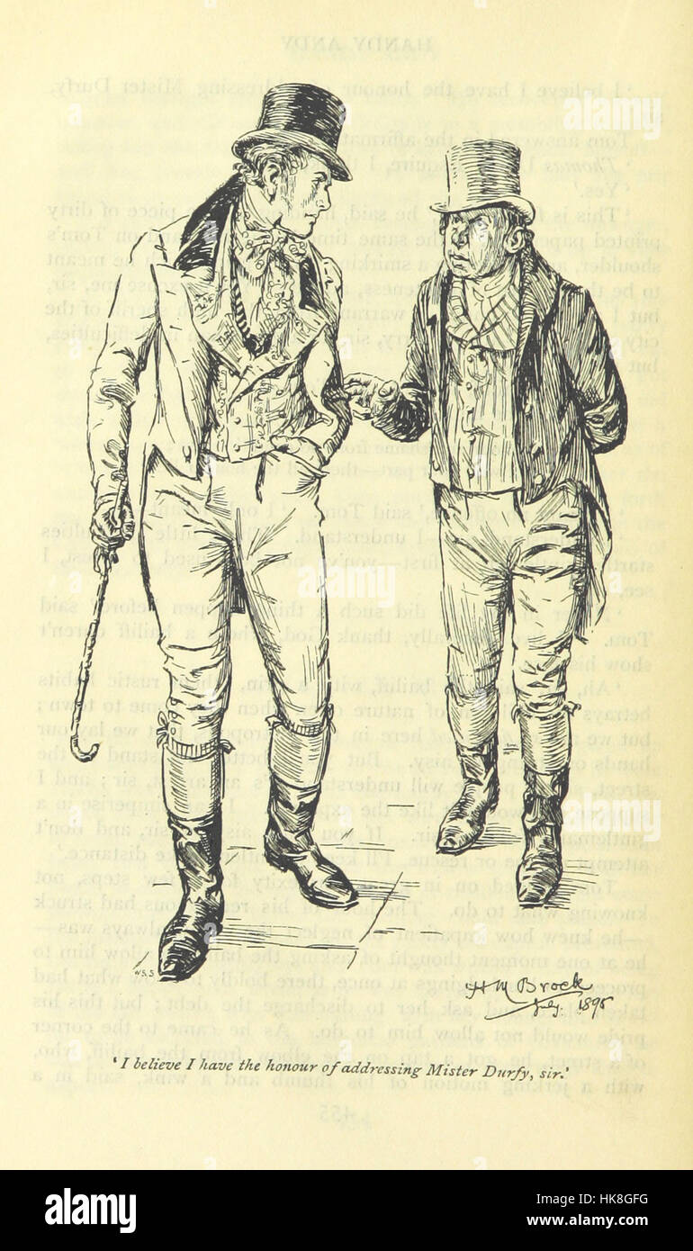 Image from 'Handy Andy,' showcasing scenes from the comedic Irish novel ...