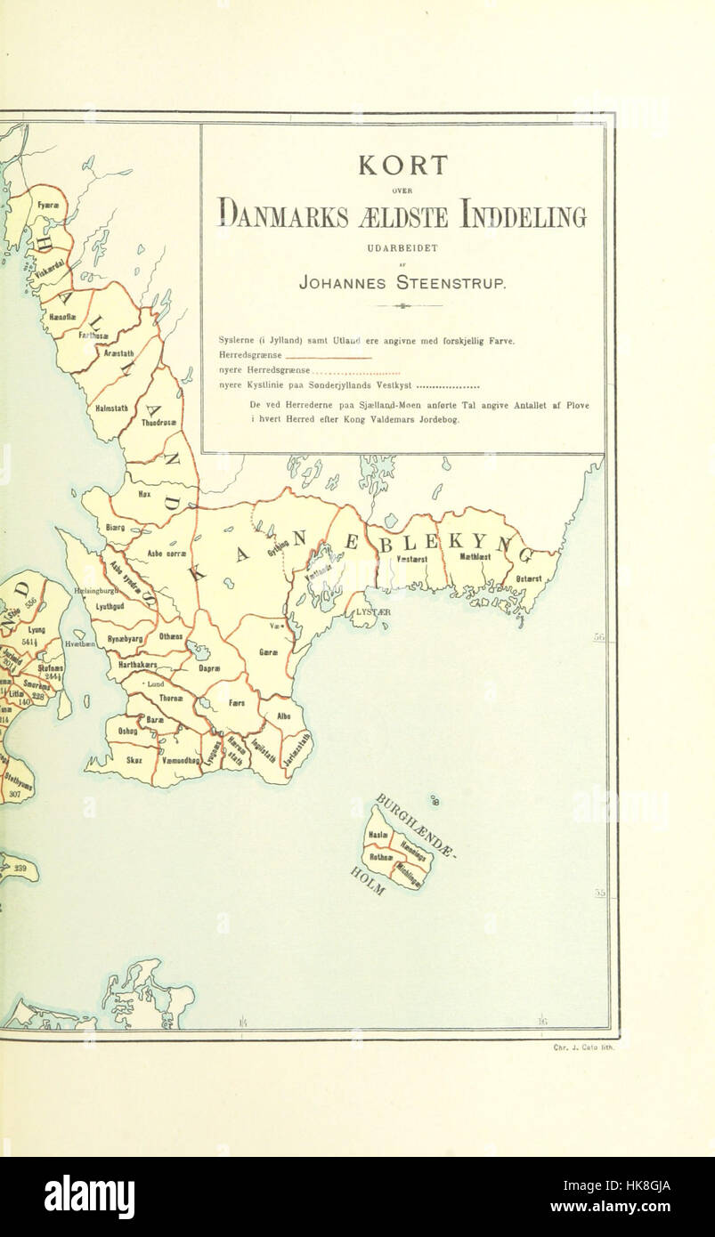 An illustration from the book 'Danmarks Riges Historie', depicting a historical scene from ...