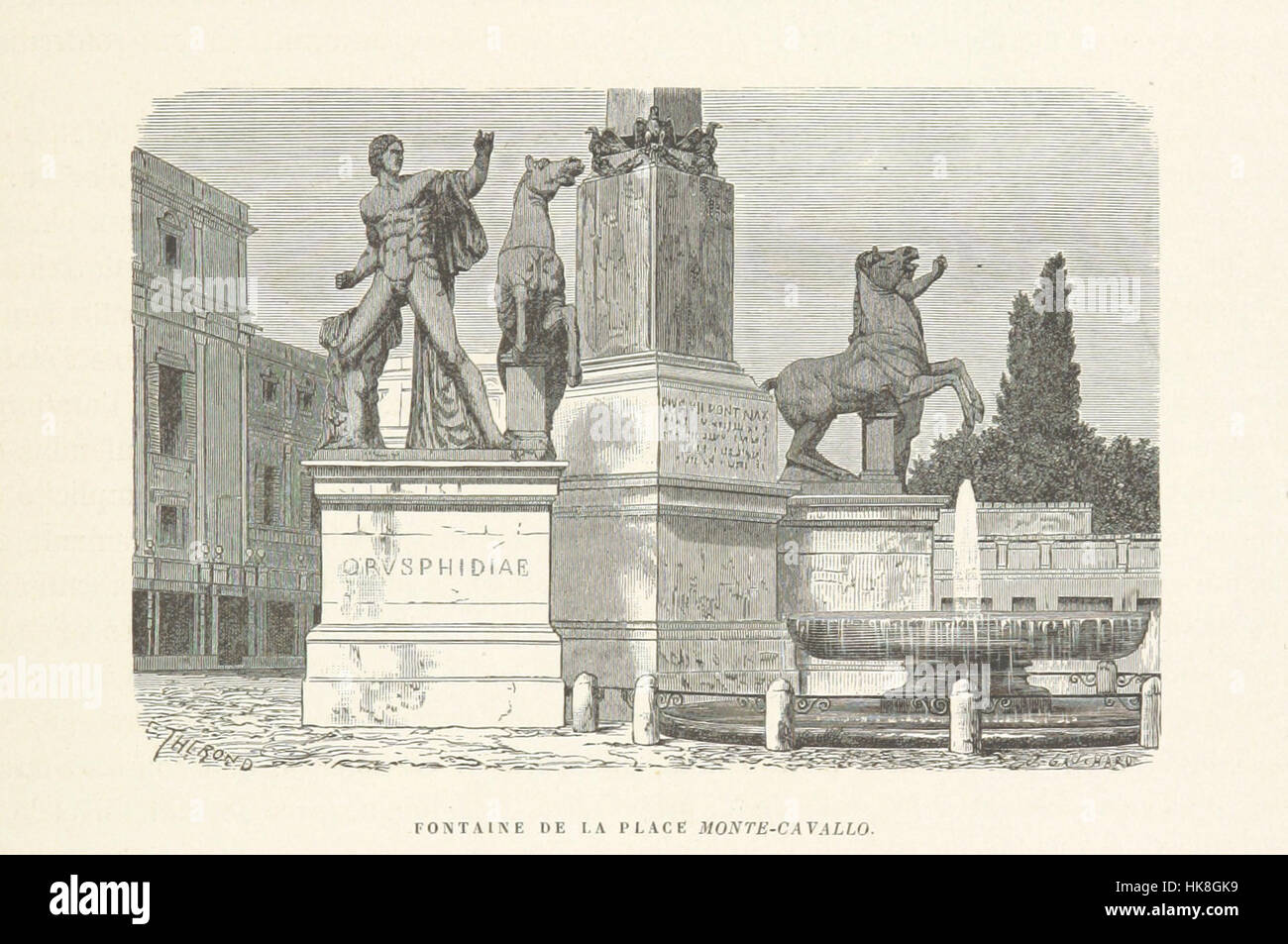 Illustration from 'Rome. Description et Souvenirs', featuring 346 wood ...