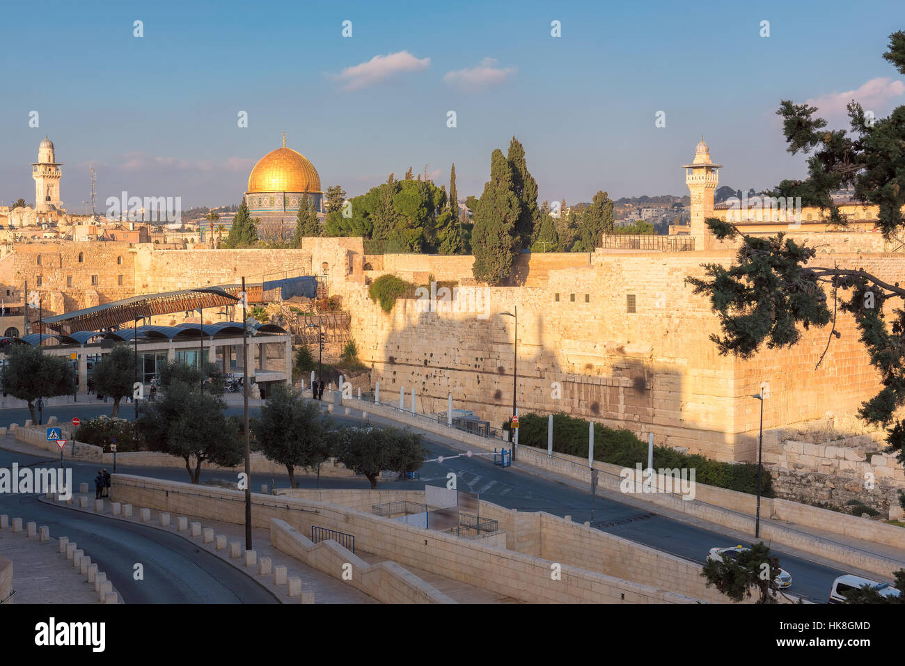 A view of Temple Mount in the old city of Jerusalem.Middle East Stock ...