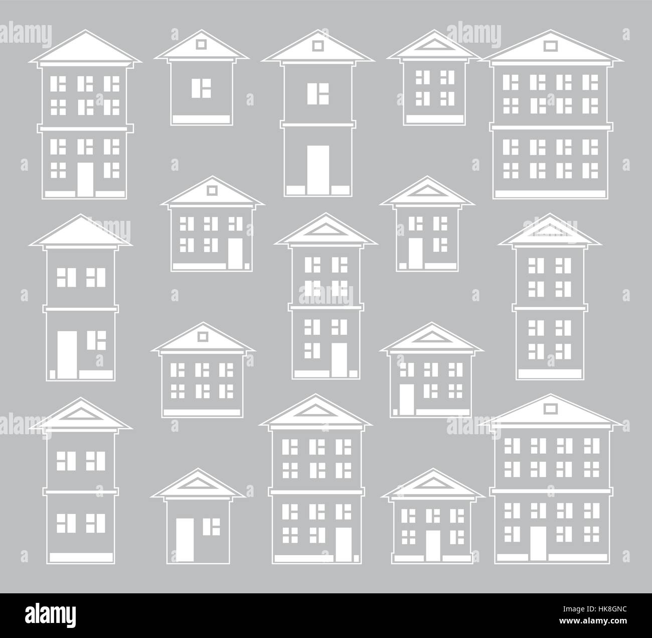 Variety of buildings Stock Vector Images - Alamy