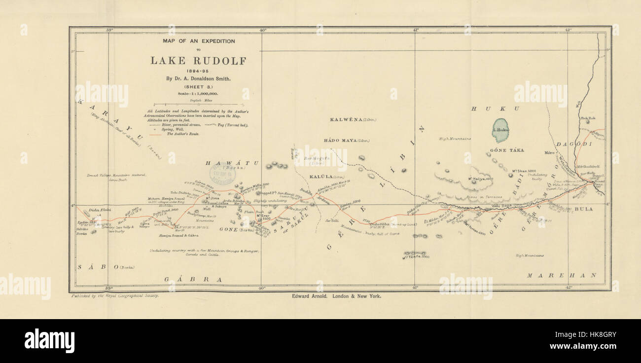 A page from 'Through Unknown African Countries,' describing the first ...