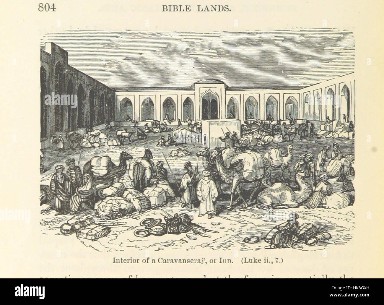 The image is from 'Bible Lands', depicting the modern customs and ...