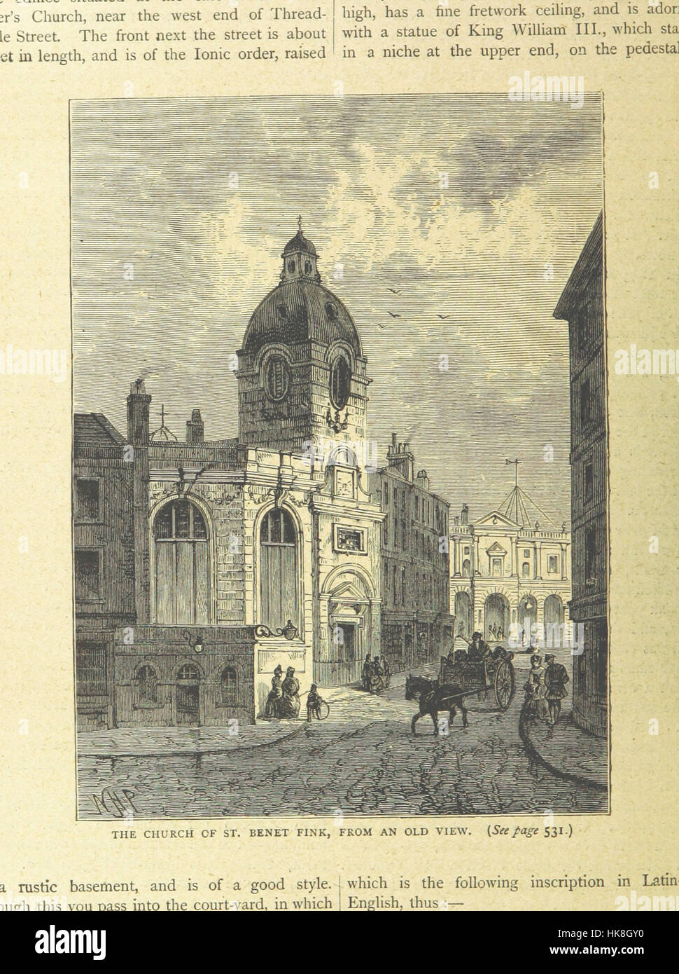 A historical illustration from page 488 of 'Old & New London,' a book ...