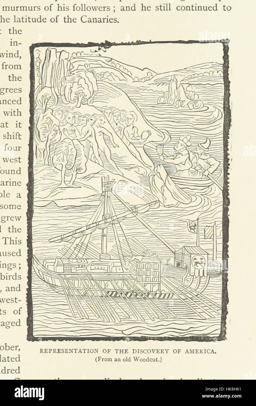 Illustration from 'Half-Hours with the Early Explorers', showcasing ...