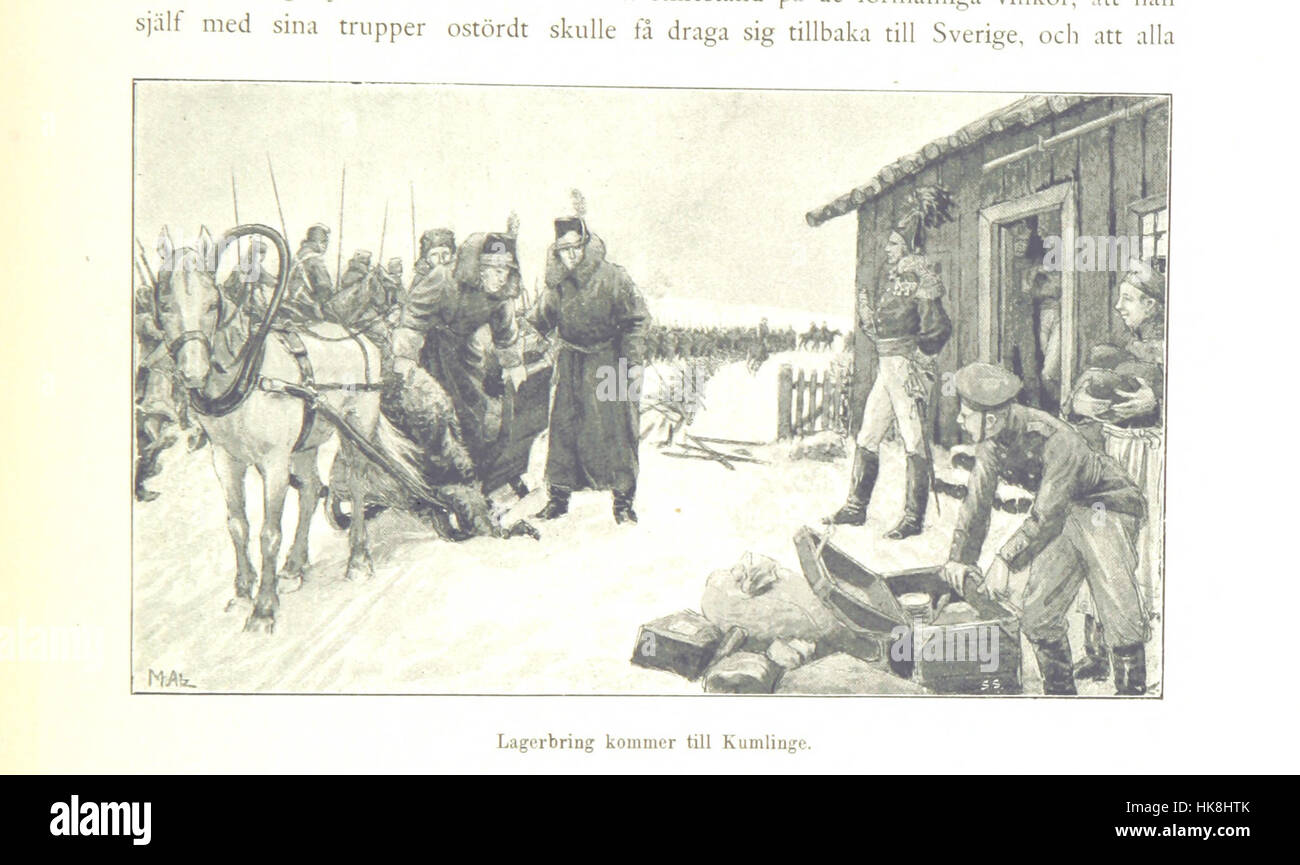 Illustration from 'Finska Kriget 1808-1809,' depicting key scenes and ...