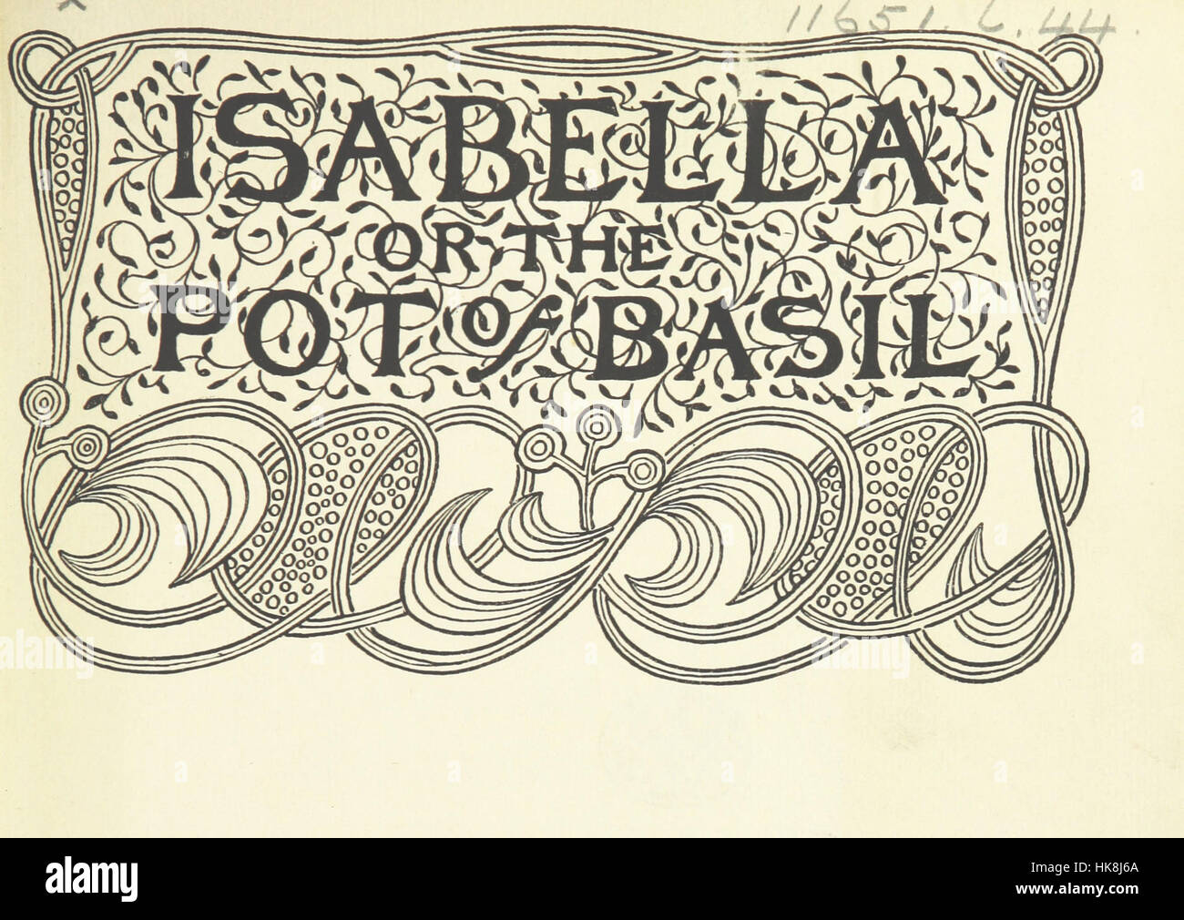 Image from 'Isabella, or The Pot of Basil,' featuring illustrated and ...