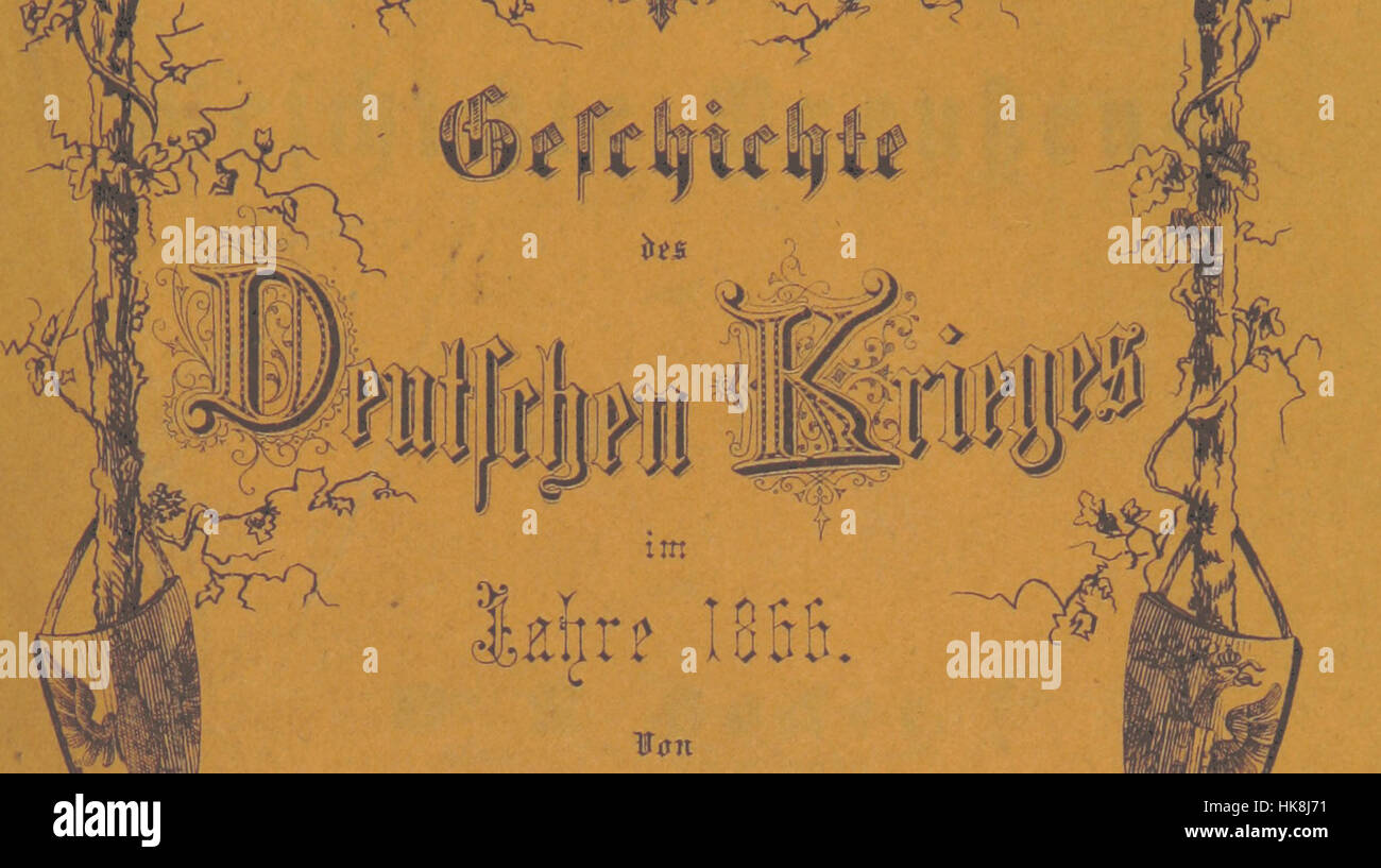 Illustration from 'Geschichte des Deutschen Krieges,' depicting key ...