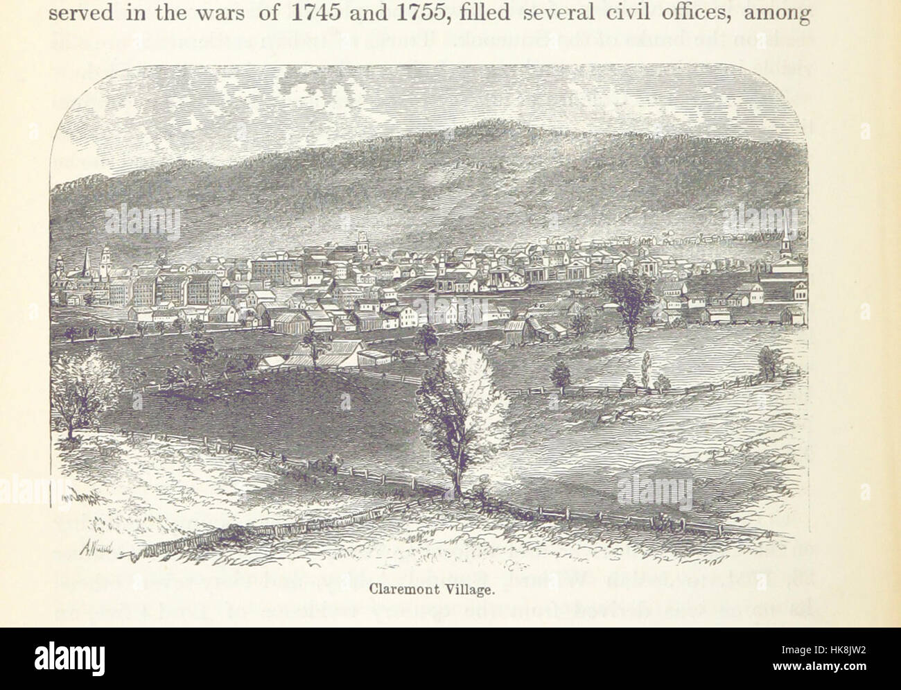 Illustration from 'A History and Description of New England,' detailing ...