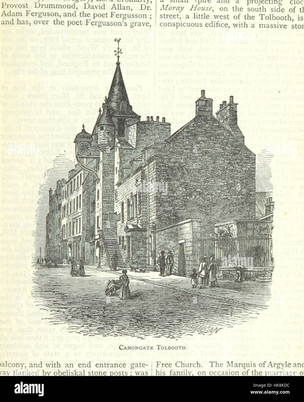 An illustration from 'Paterson’s Guide to Edinburgh,' a detailed ...