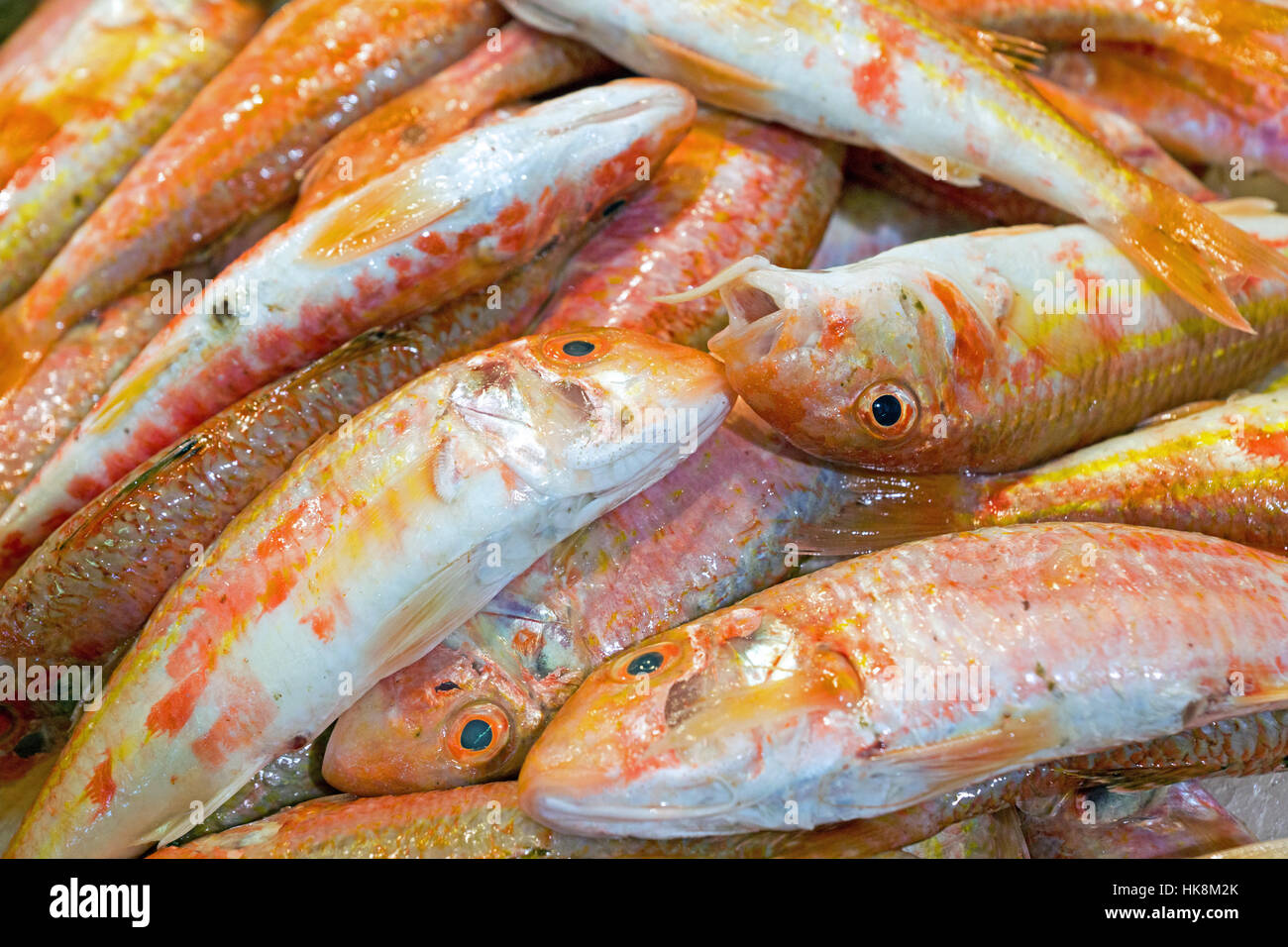red mullet on the market Stock Photo - Alamy
