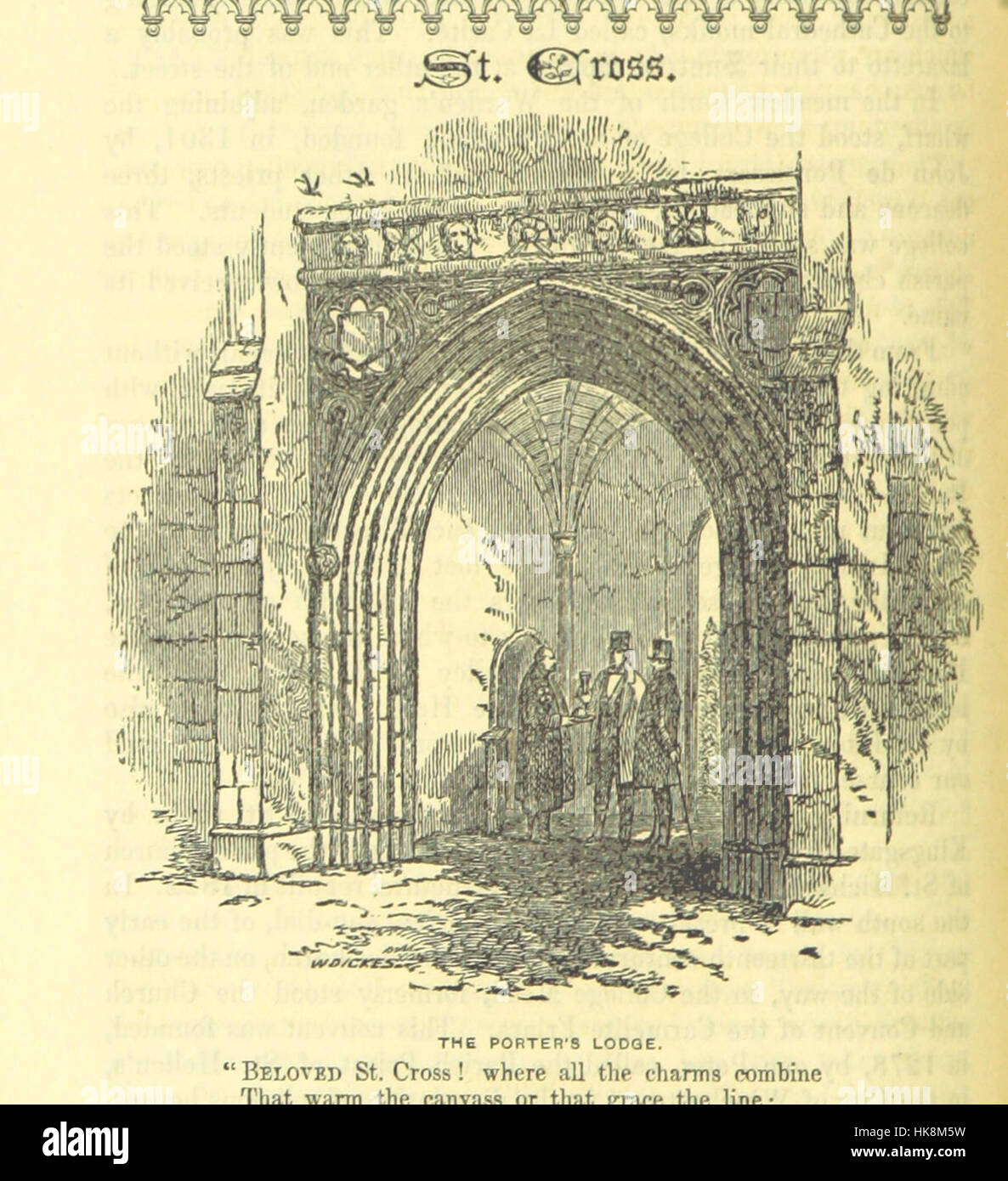 An illustration from 'A Guide to the City of Winchester', depicting ...