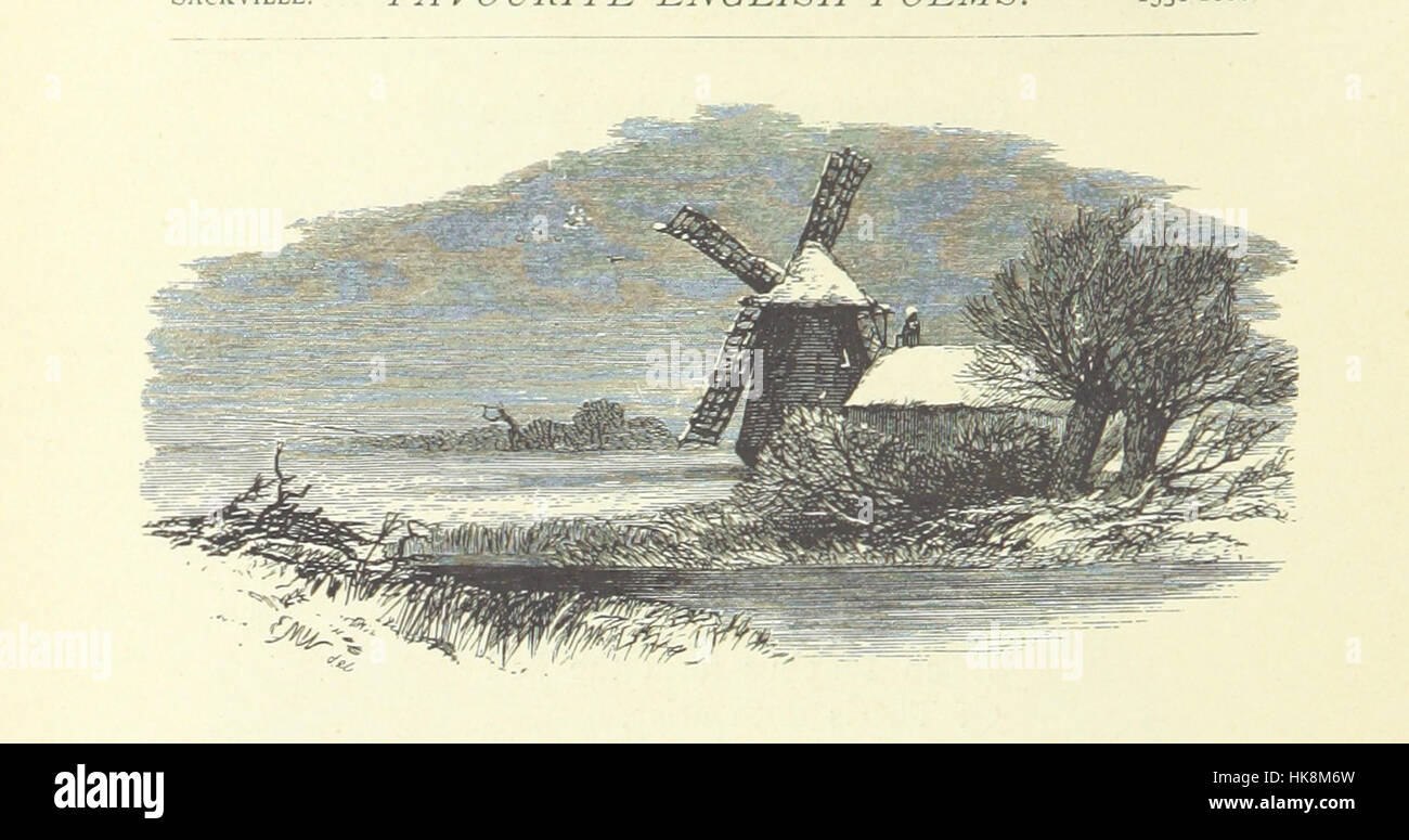 A page from 'Favourite English Poems and Poets,' showcasing an ...