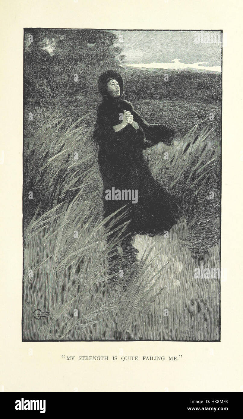 Illustration from the novel 'Jane Eyre,' depicting a scene from the ...