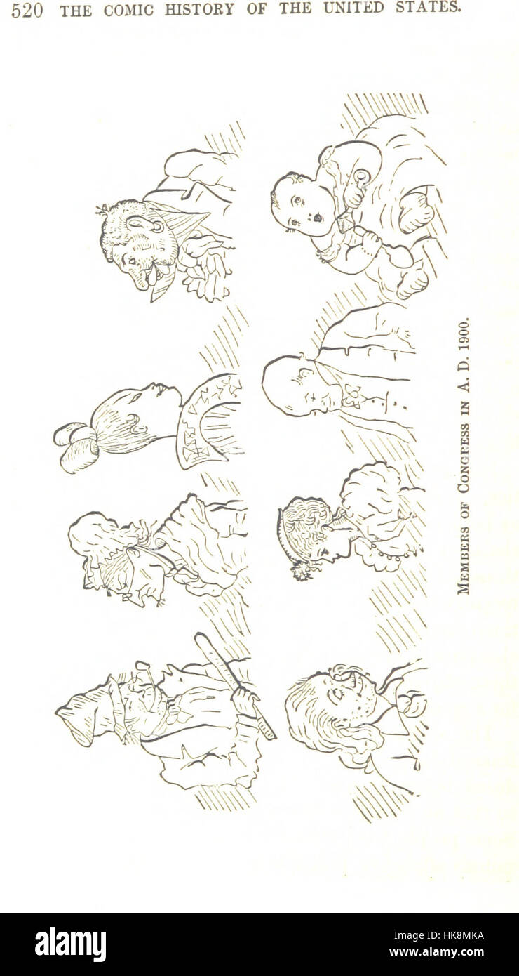 An illustration from 'The Comic History of the United States ...