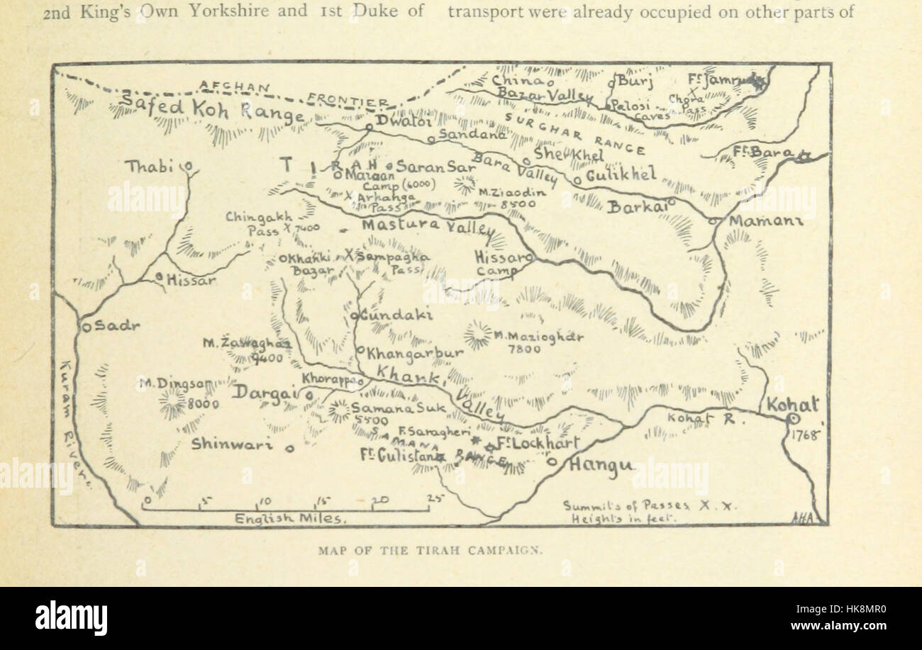 Map of the tirah campaign hi-res stock photography and images - Alamy