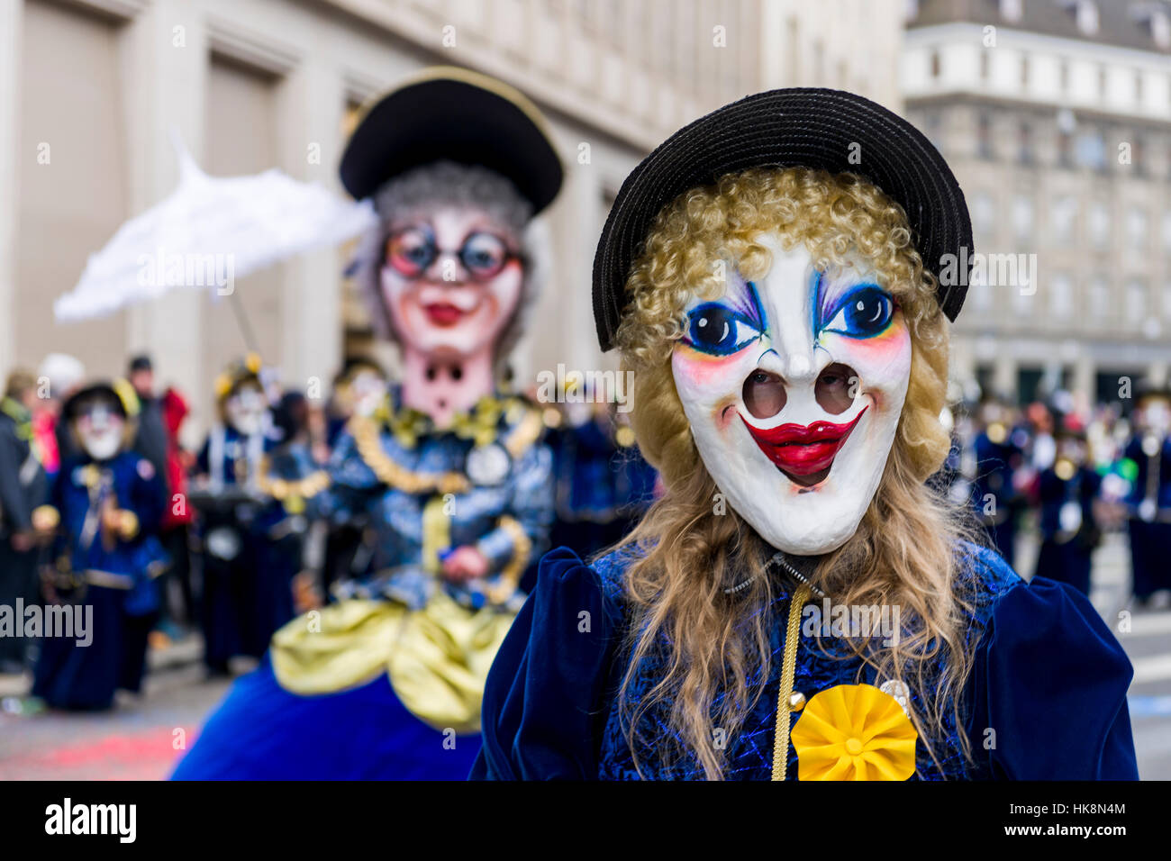 The great procession at Basler Fasnacht is one of the most spectacular ...