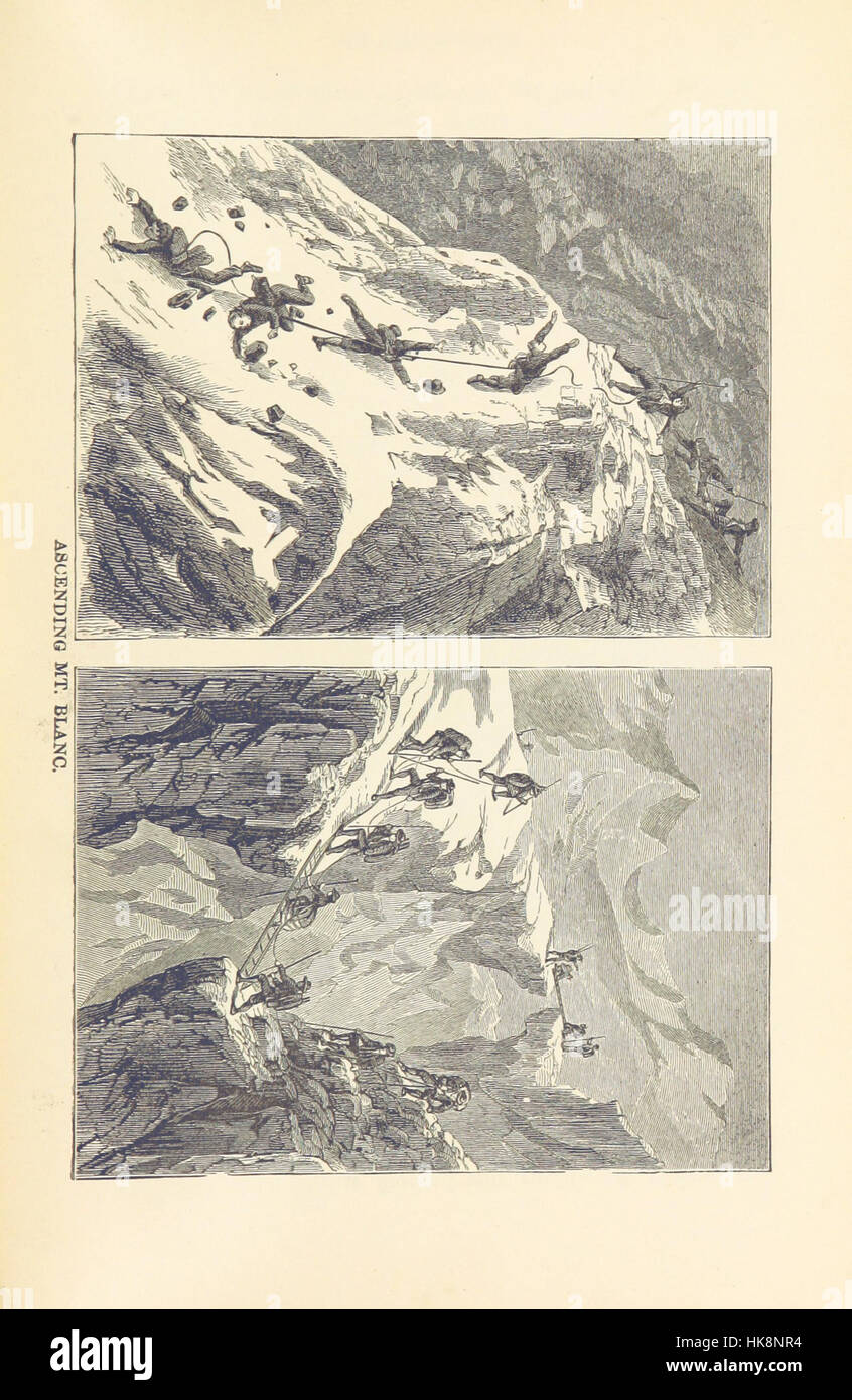 Illustration from 'A Tramp Abroad', by Mark Twain, showing humorous and ...