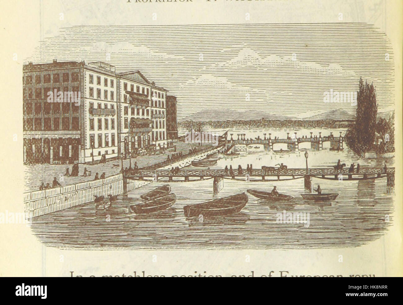 An illustration from Appleton's European Guide Book, featuring key ...