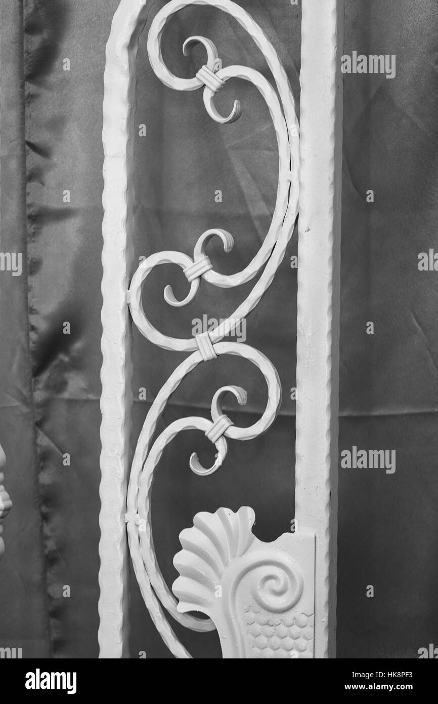 decorations made of wrought iron, note shallow depth of field Stock ...
