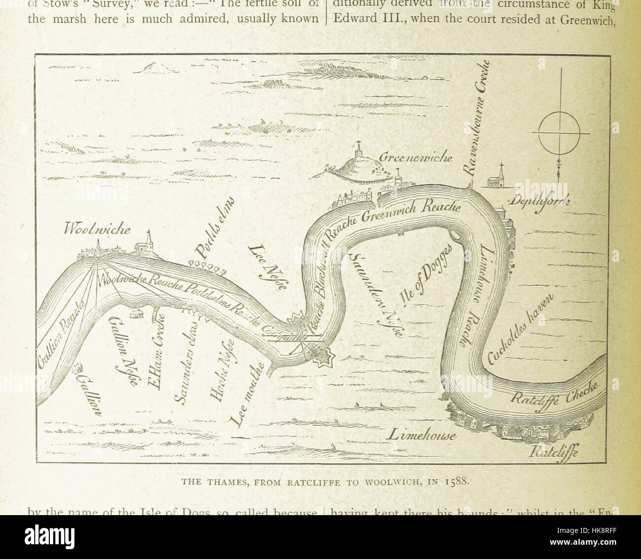 An image from 'Old & New London', showing a historical comparison of ...