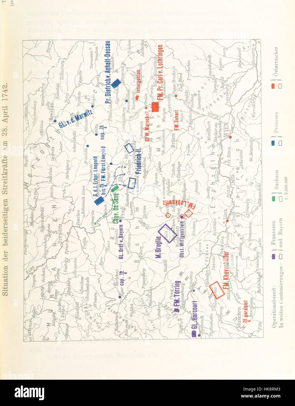 Image from a historical work on the Austrian Succession War (1740-1748 ...