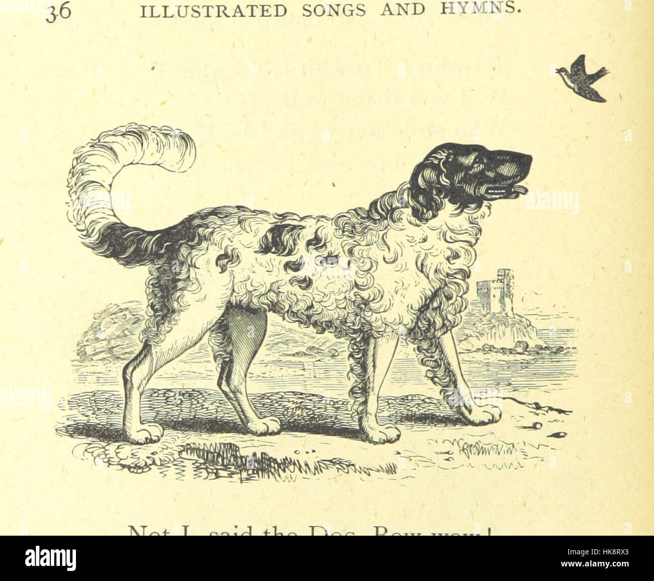An illustration from 'Illustrated Songs and Hymns for the little ones ...