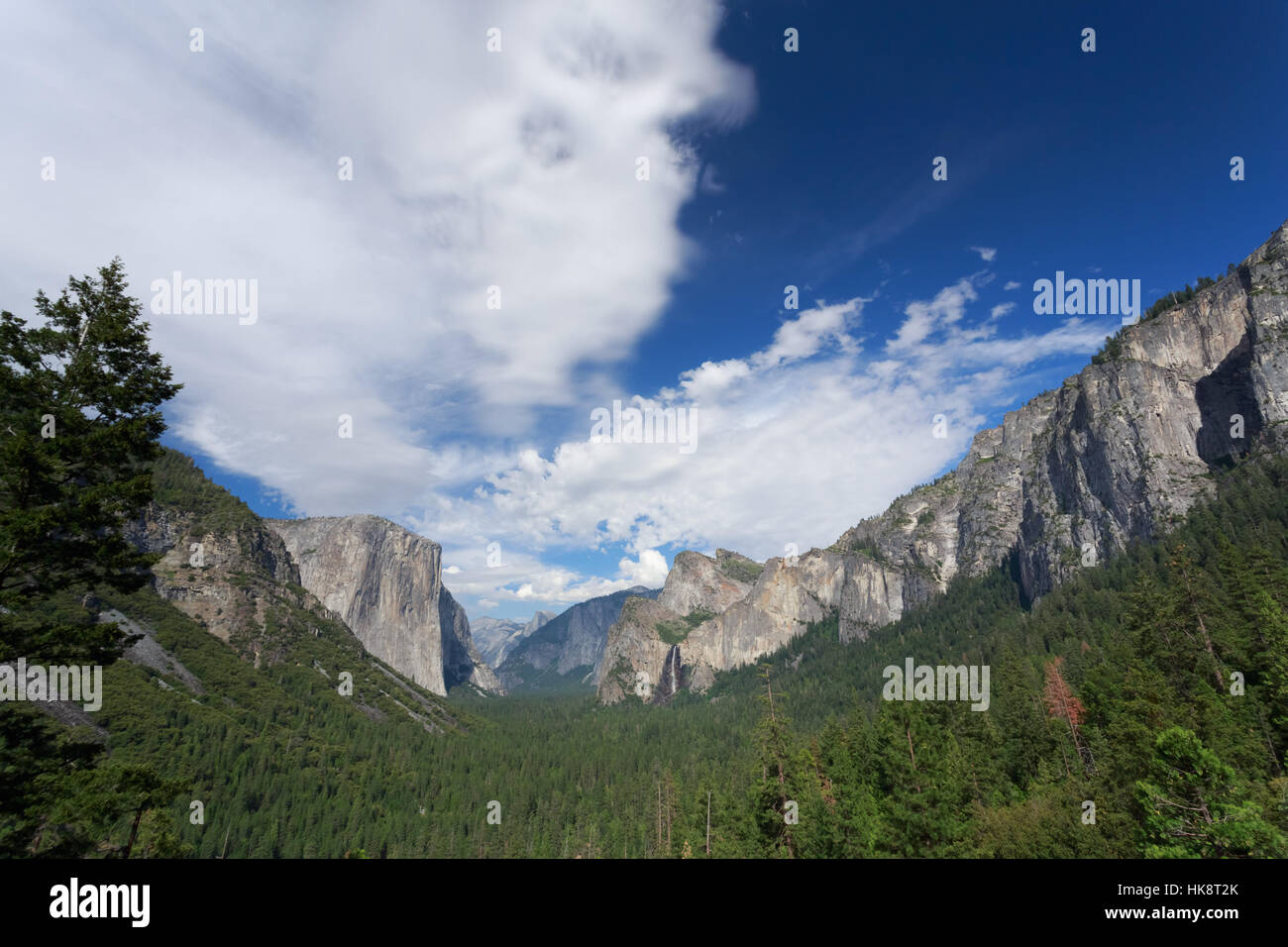 waterfall, valley, sight, view, outlook, perspective, vista, panorama ...