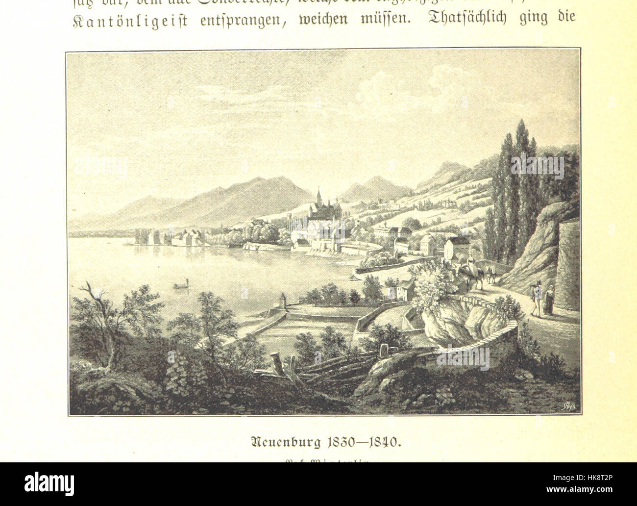 An illustration from 'Die Schweiz im neunzehnten Jahrhundert,' a book ...